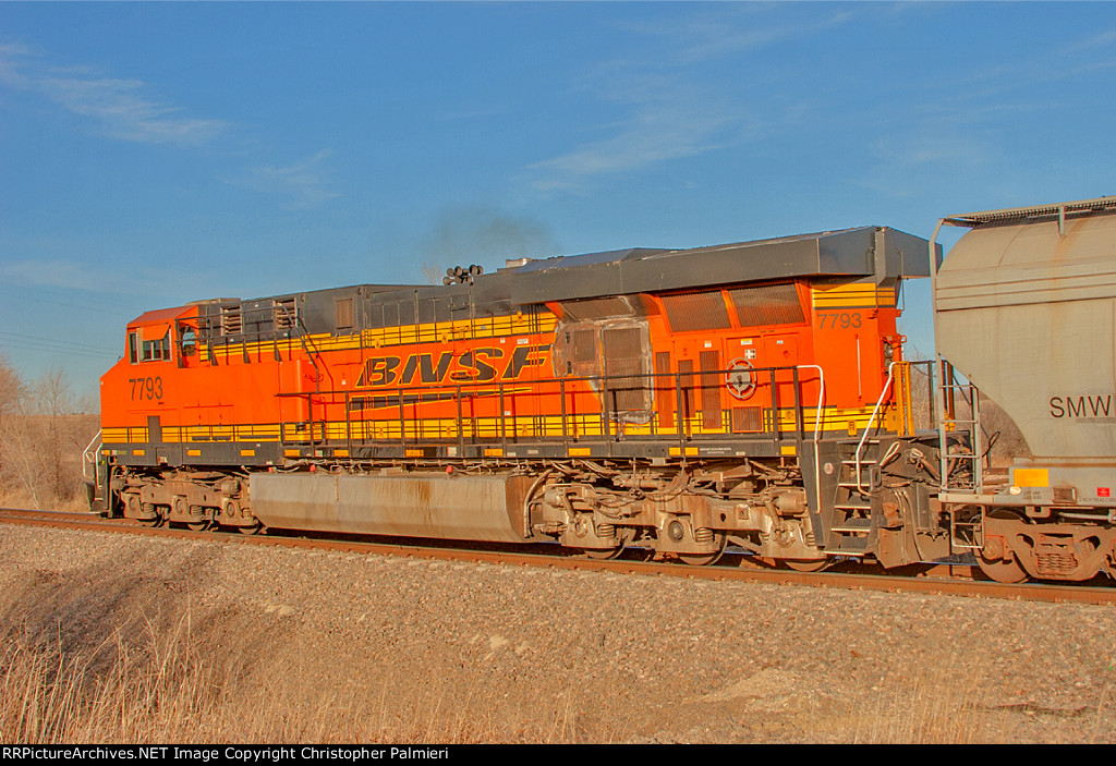 BNSF 7793 - Rear DPU on H-DILKCK1-05